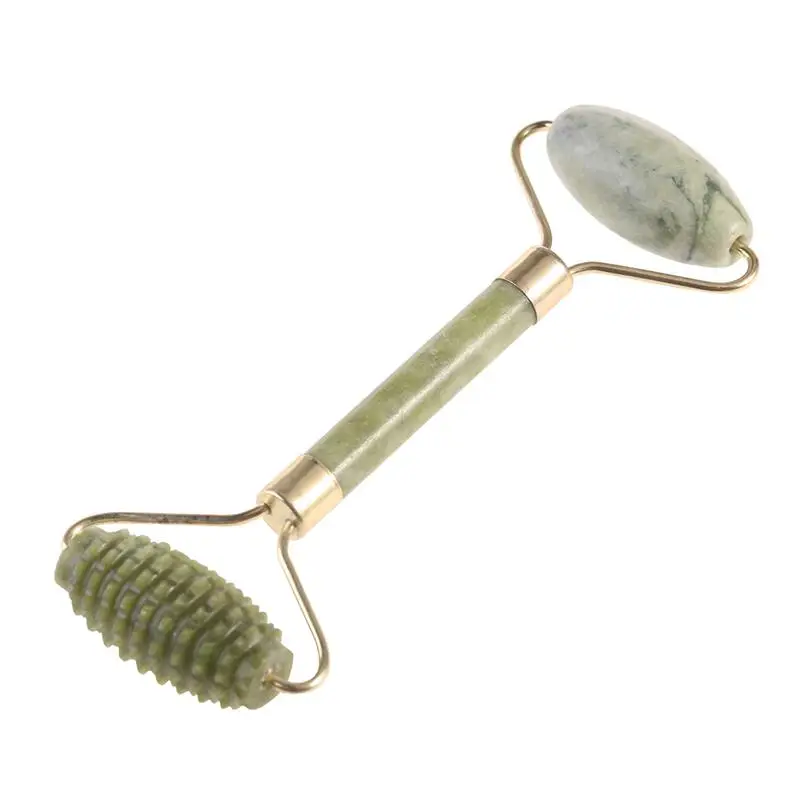 Jade Roller Facial Slimming Massager Body Acupuncture 2 Jade Head Design Massager Relaxation