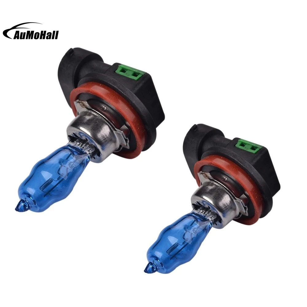 H8 Xenon Halogen Low Beam Light Bulbs Auto HeadLight Bulb 6000K 12V ...