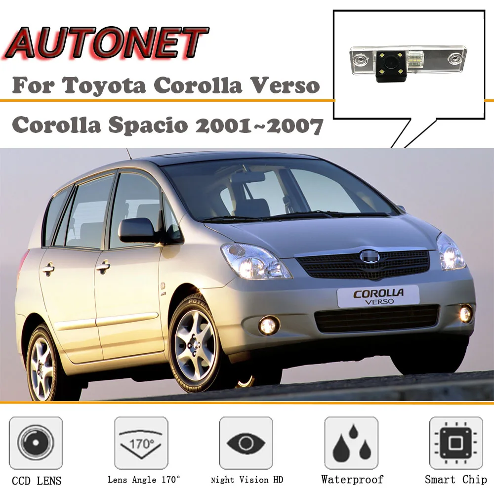 AUTONET Rear View camera For Toyota Corolla Verso Corolla Spacio 2001 ...
