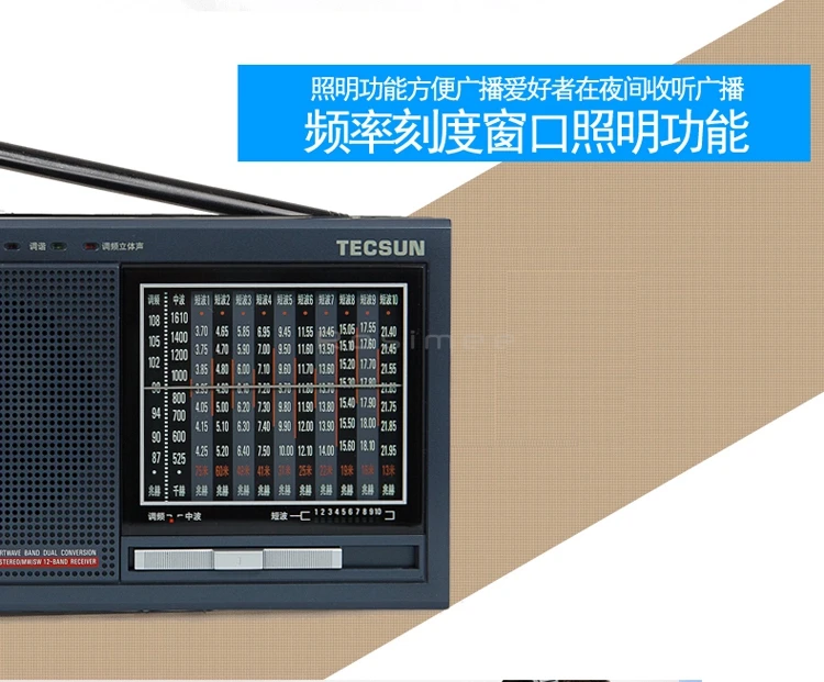 Tecsun R9700DX R-9700DX SW/MW/FM стерео радио Высокая чувствительность ...