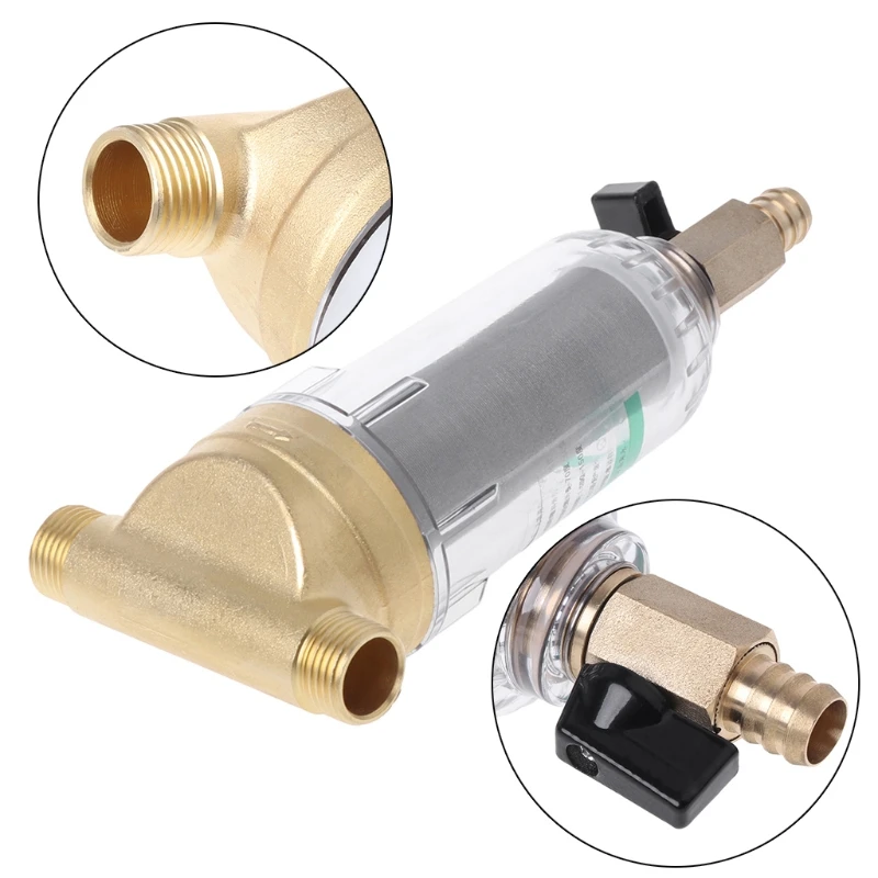 4-Points-Prefilter-Stainless-Steel-Water-Filter-Purifier-Mesh-Copper ...