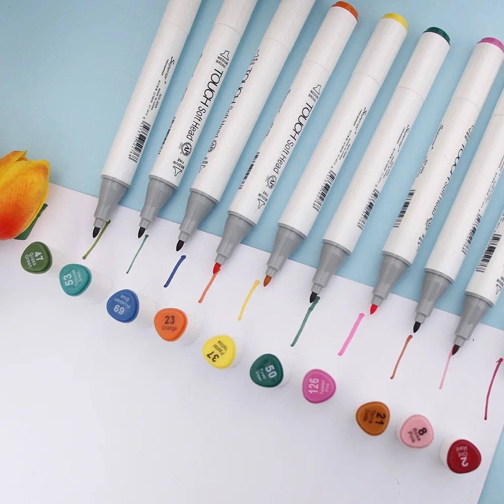 10 Piecelot Double Head Sketch Marker Pen Sketch Markers Set For School Drawing Animation 