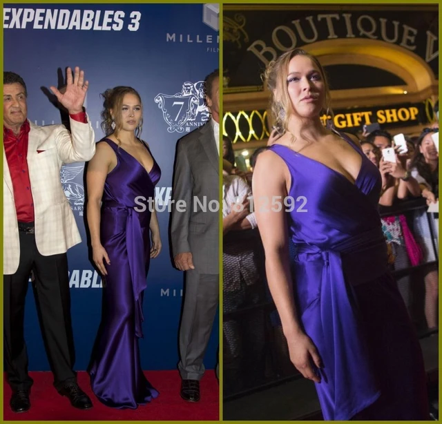 Ronda Rousey Expendables 3 Red Dress