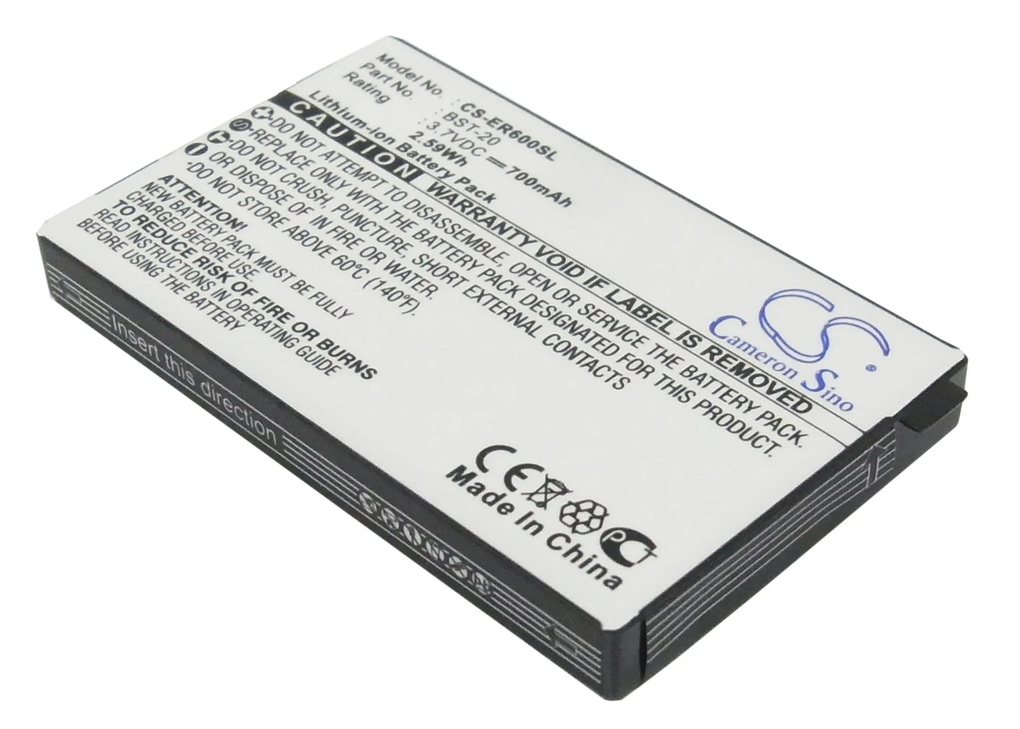 Cameron Sino NEW Battery For Sony Ericsson BST 20 Mobile, SmartPhone ...