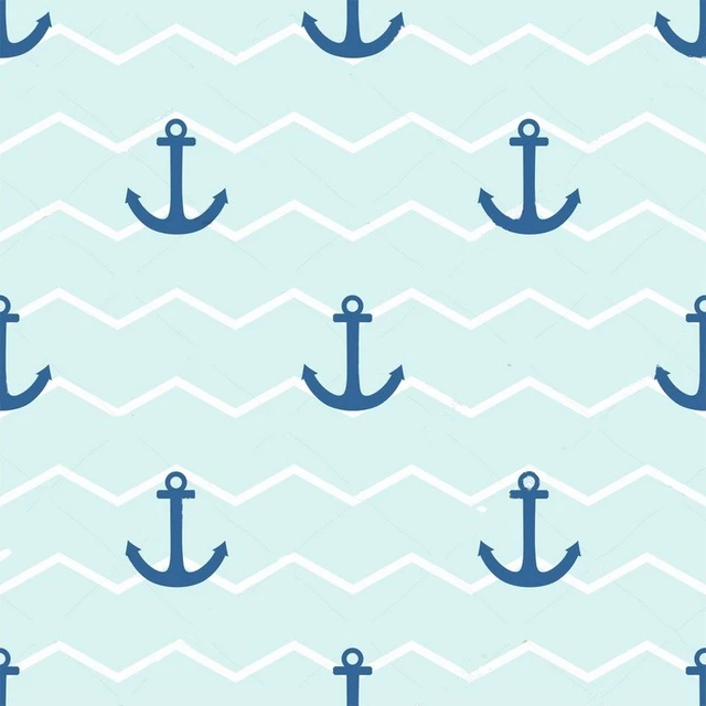 Chevron Anchor Background With A C