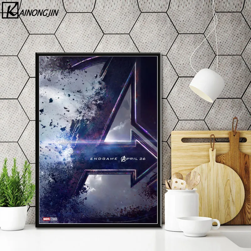 Poster Avengers Endgame Movie Hulk Captain Posters and Prints Canvas ...