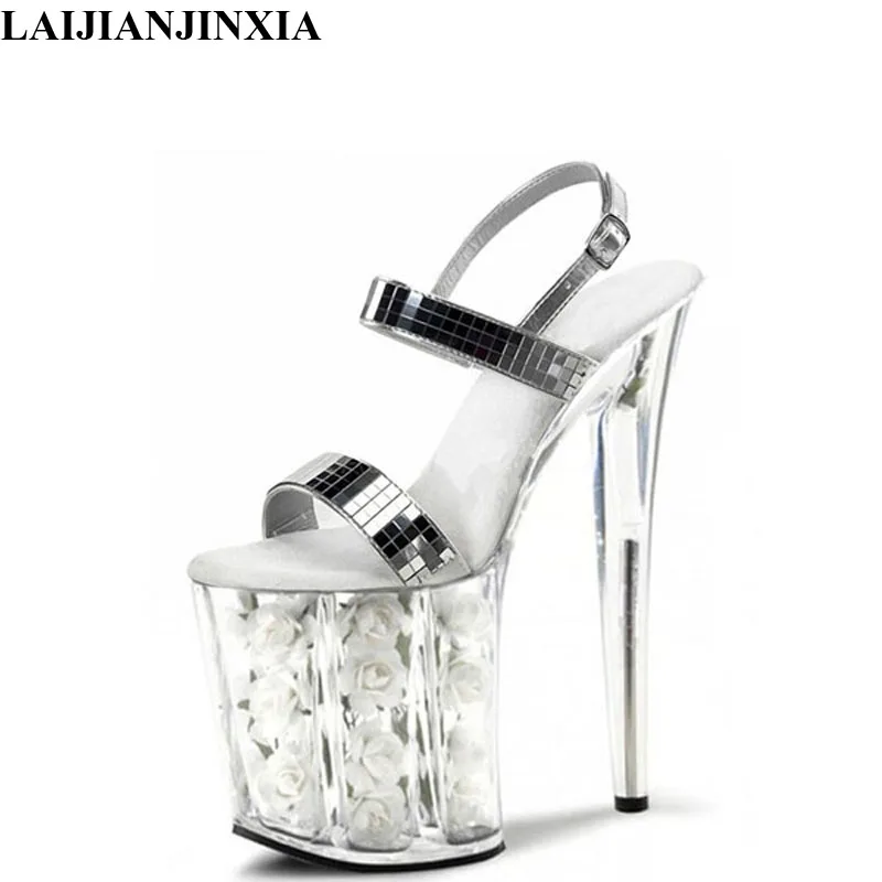 Laijianjinxia New Stylish Gladiator Platforms Women Open Toe 20cm High