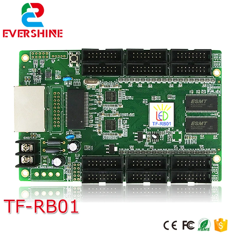 Network Port Led Screen Control Card Tf-rb01 Full Color 256*256 Pixels ...
