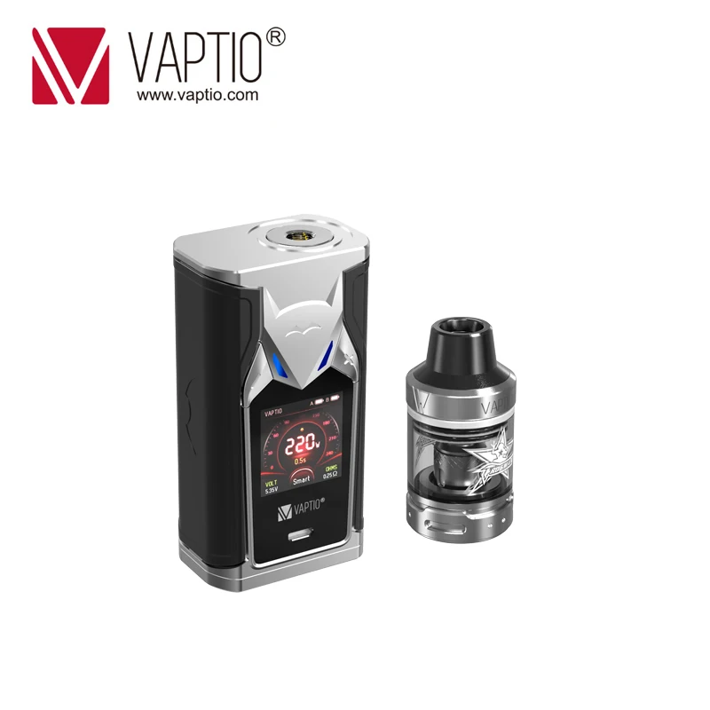 Electronic Vape kit 220W Vaptio Super Bat kit TC box Mod VW fit 18650 ...