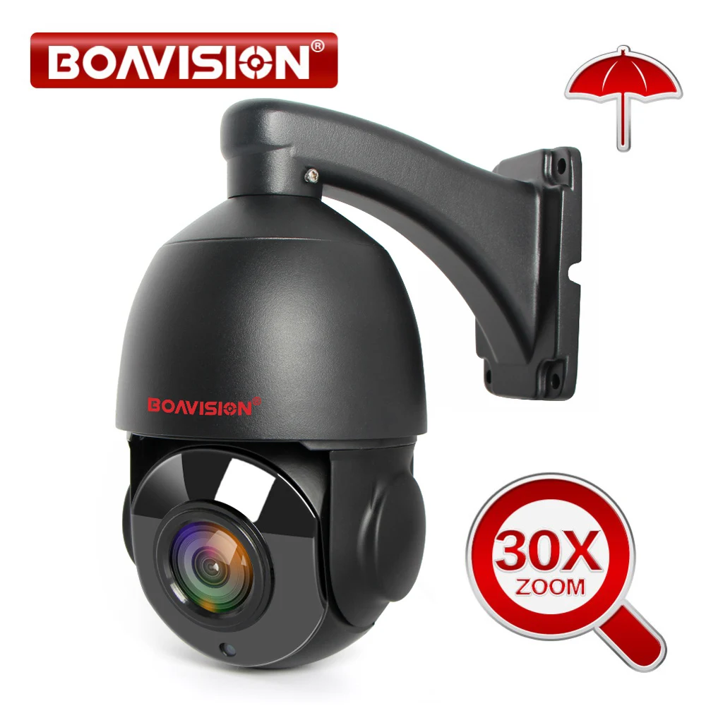 Mini PTZ IP Camera Outdoor 2MP 1080P Speed Dome PTZ Camera 30X Zoom ...