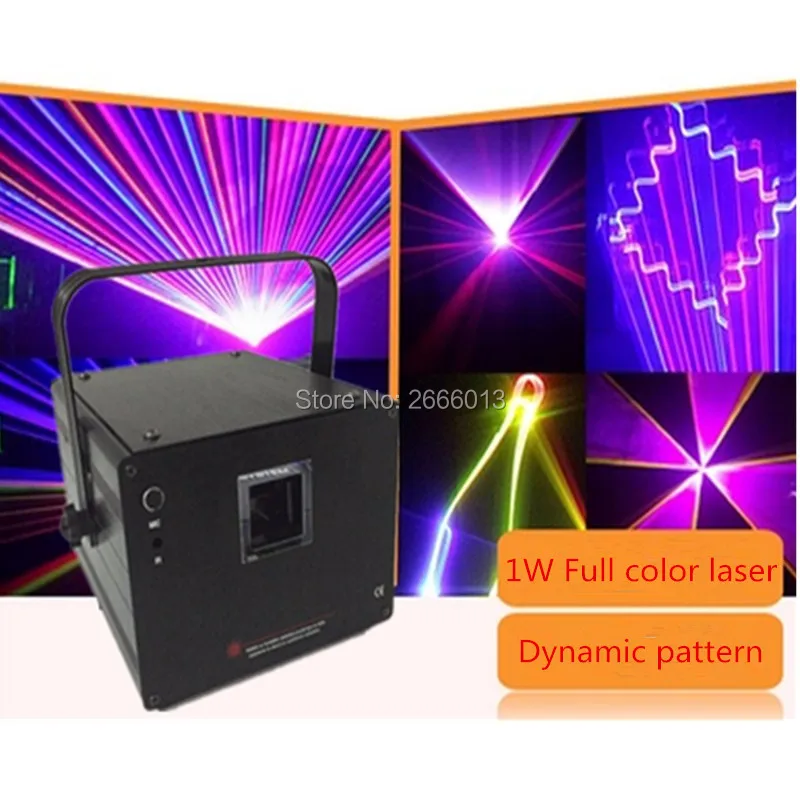 Professional 1W RGB Laser Light 3D Laser Light Show RGB Laser Projector ...
