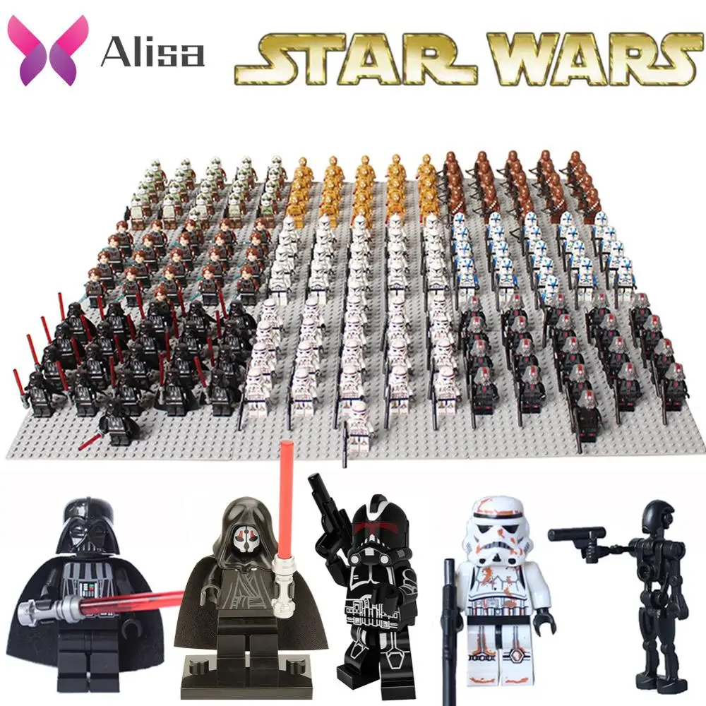 Gros lots en vrac legoINGS star wars nouveau clone ensemble mini brique ...