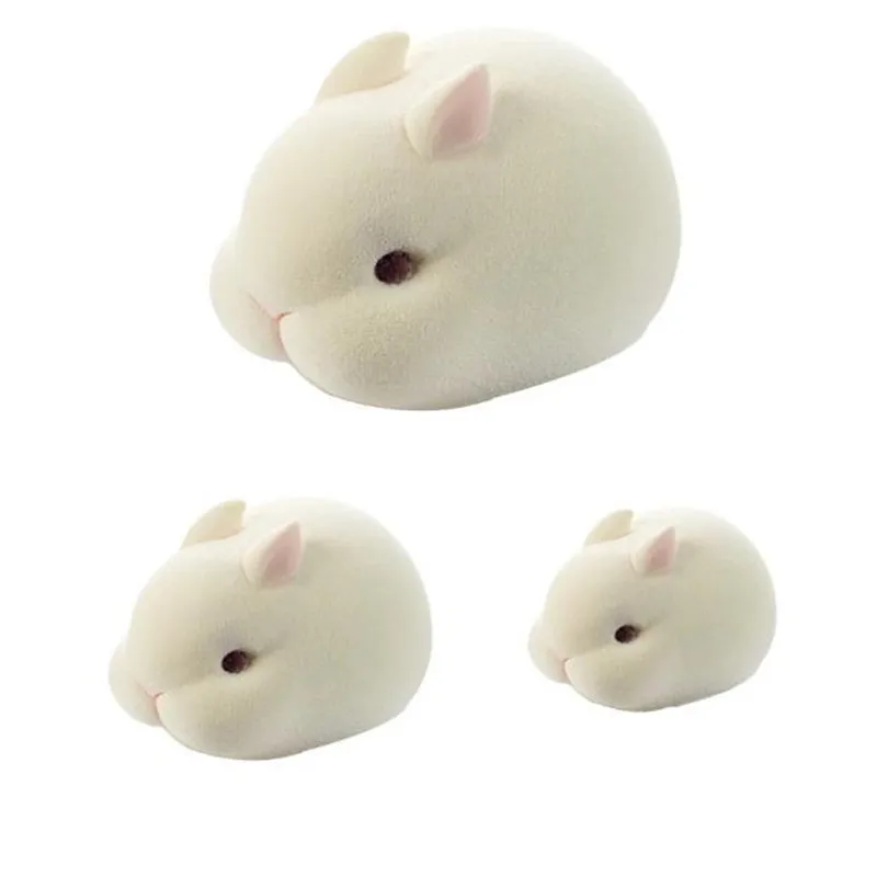 Molde 3D de conejo para Mousse, herramienta de molienda de pastel rojo ...