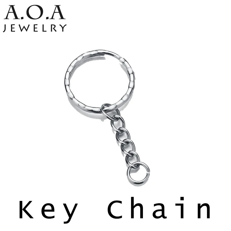 Classical Short Chain Link Key Chain Top Quality Stainless Steel Round ...