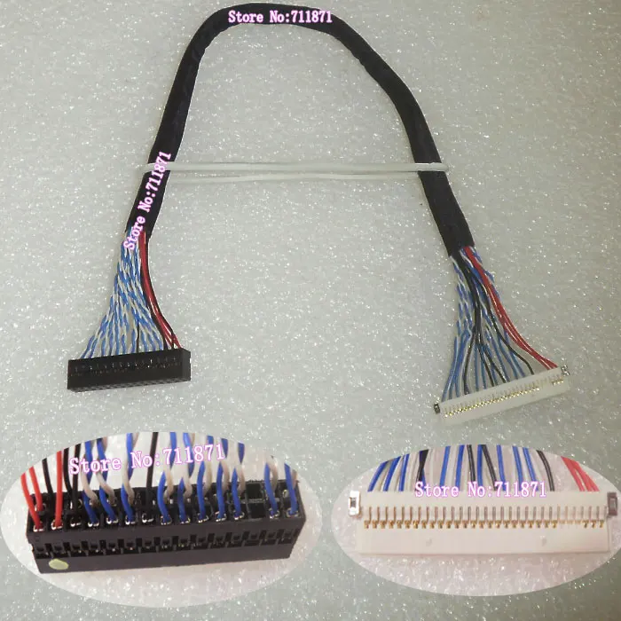 Lvds 2ch 8bit Df19 Lcd Screen Cable Line S8 Double Eight Df19 30p Lcd ...