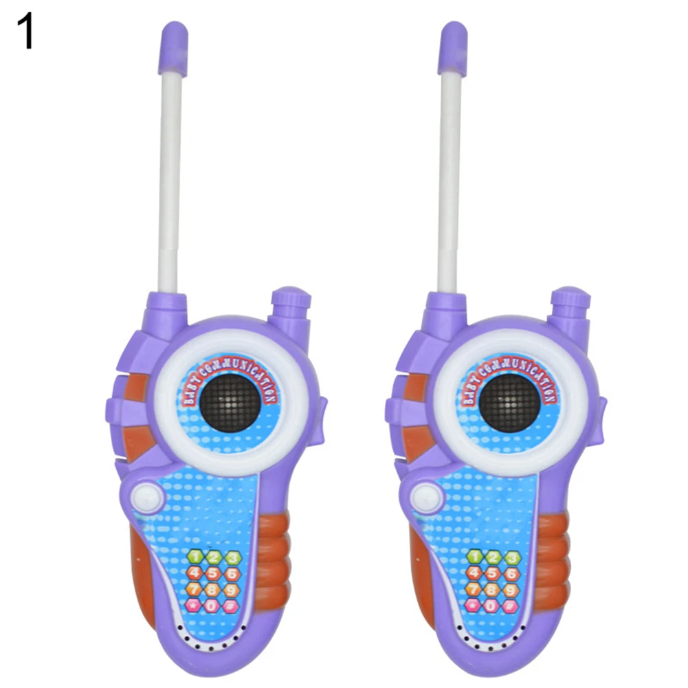 1 Pair Electronic Intercom Walkie Talkie Kids Child Portable Handheld ...