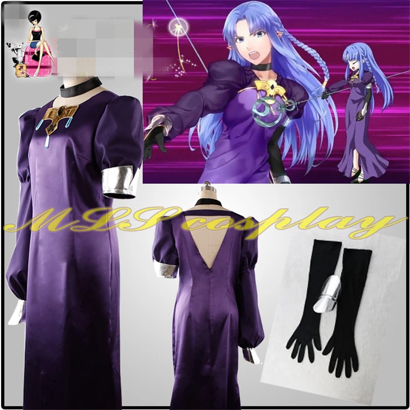 Hot Anime New Clothing Fate Medea Dress Costume Cosplay Woemn Dress D ...