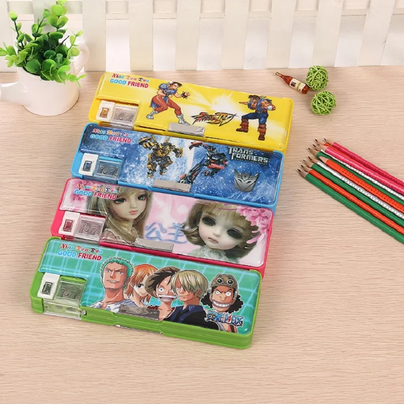 Learning supplies own pencil pencil box cartoon variety of multi ...