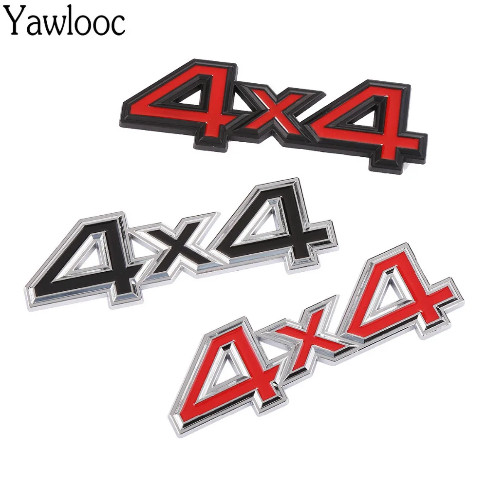 Yawlooc 3d Metal 4x4 Auto Car Sticker 4 Drive Emblem Badge For Jeep ...