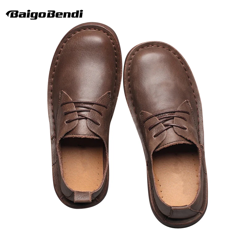 Recommend ! Men Retro Round Toe Four Season Casual Shoes Leisure Male ...