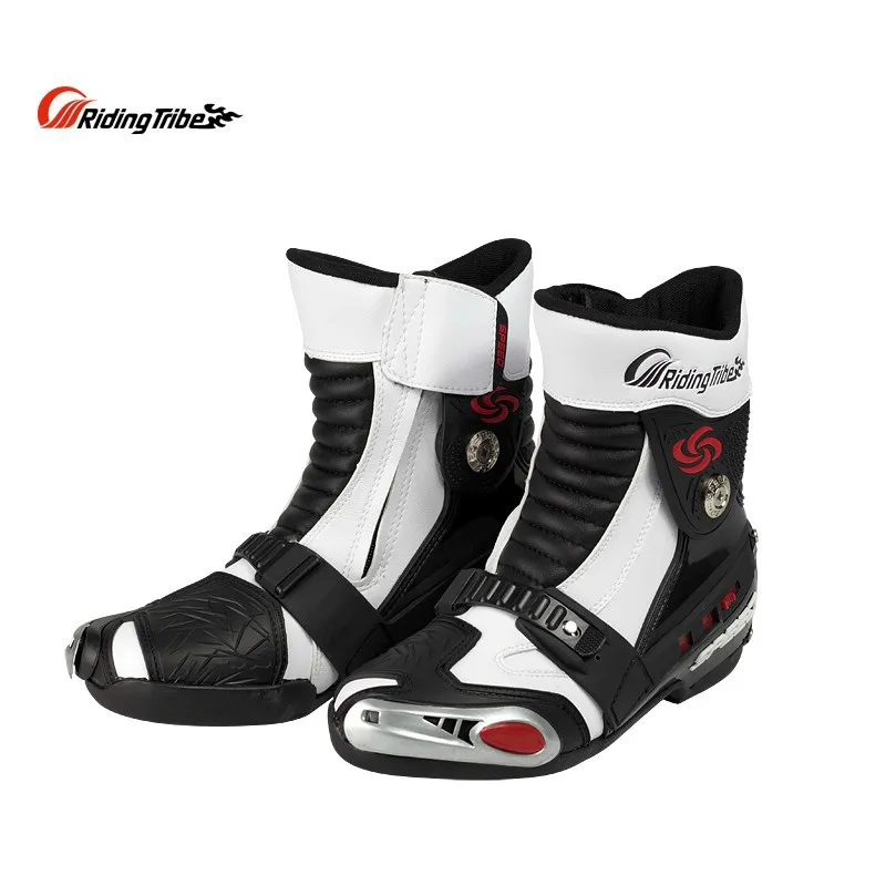 Motorcycle-Boots-Motorboats-Racing-Biker-Leather-Shoes-Race-Motocross ...