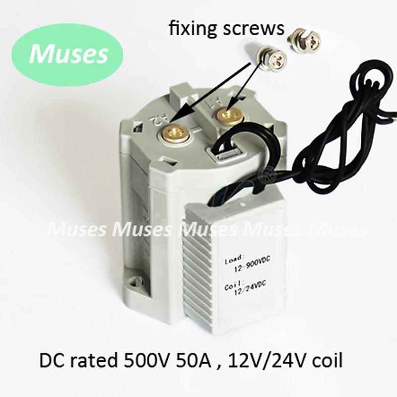 12V 24V coil rated 500V 50A dc power battery contactor for solar wind ...