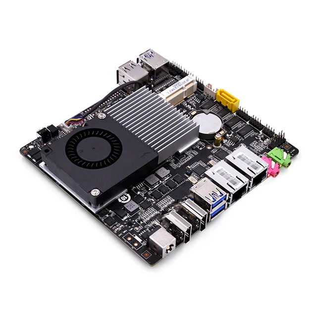 QOTOM Nano ITX Motherboard Q3215UG2 H 12 x 13cm 2 LAN, 4 USB, 2 display ...