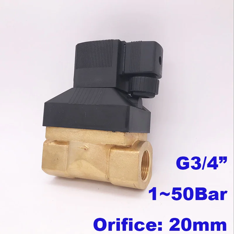 Gogo Atc 50bar High Pressure High Temperature Solenoid Valve 3/4 Bsp 12v 24v Dc Ac220v Orifice ...