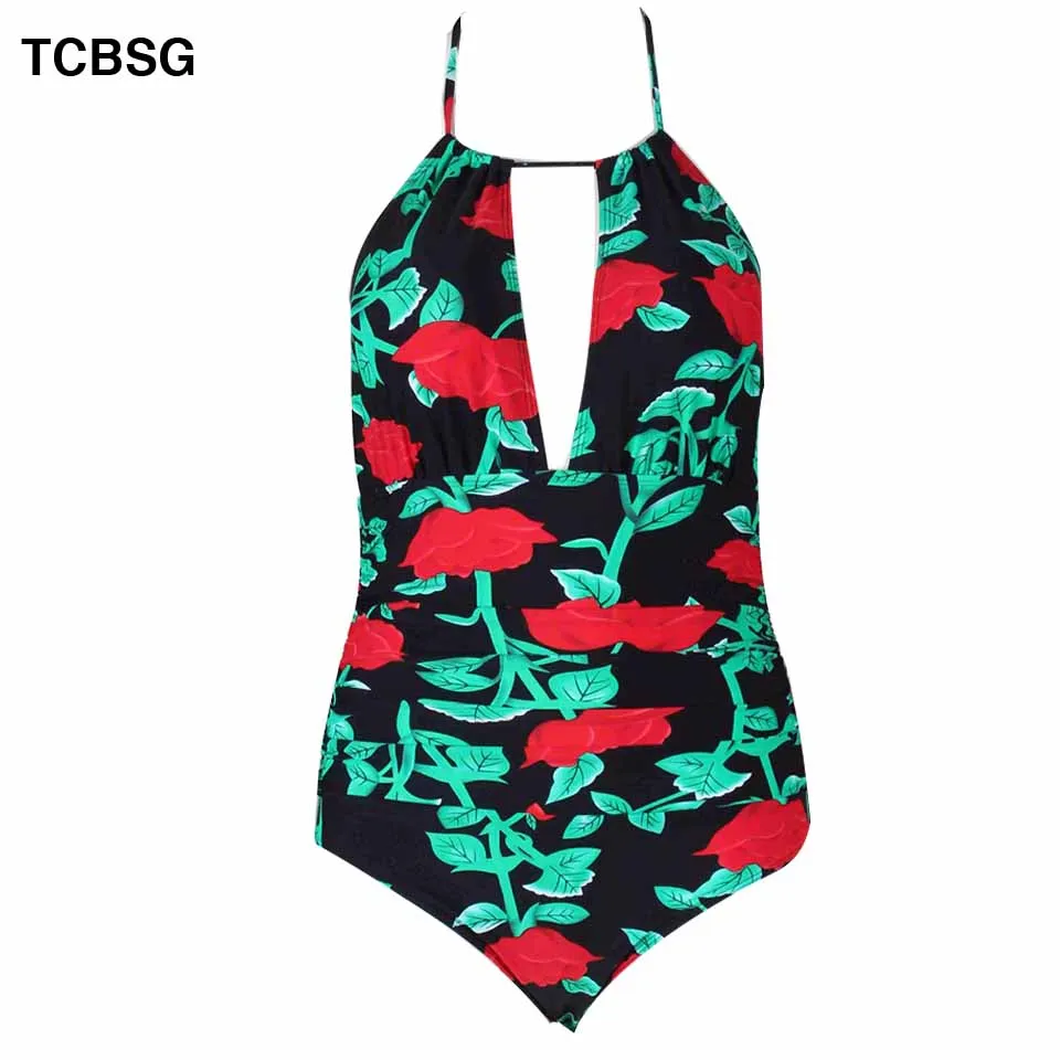Tcbsg 2019 New Arrival Sexy Women Solid Bandage Swimwear One Piece