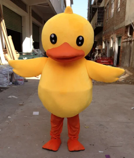 Cartoon Yellow Duck Cosplay Mascot Costume - AllCosplay.com