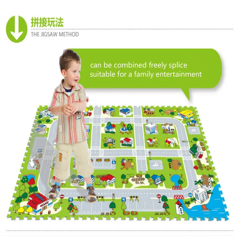 HearTogether Brand Urban Road Puzzle Mats Crawling Mat For Babies ...