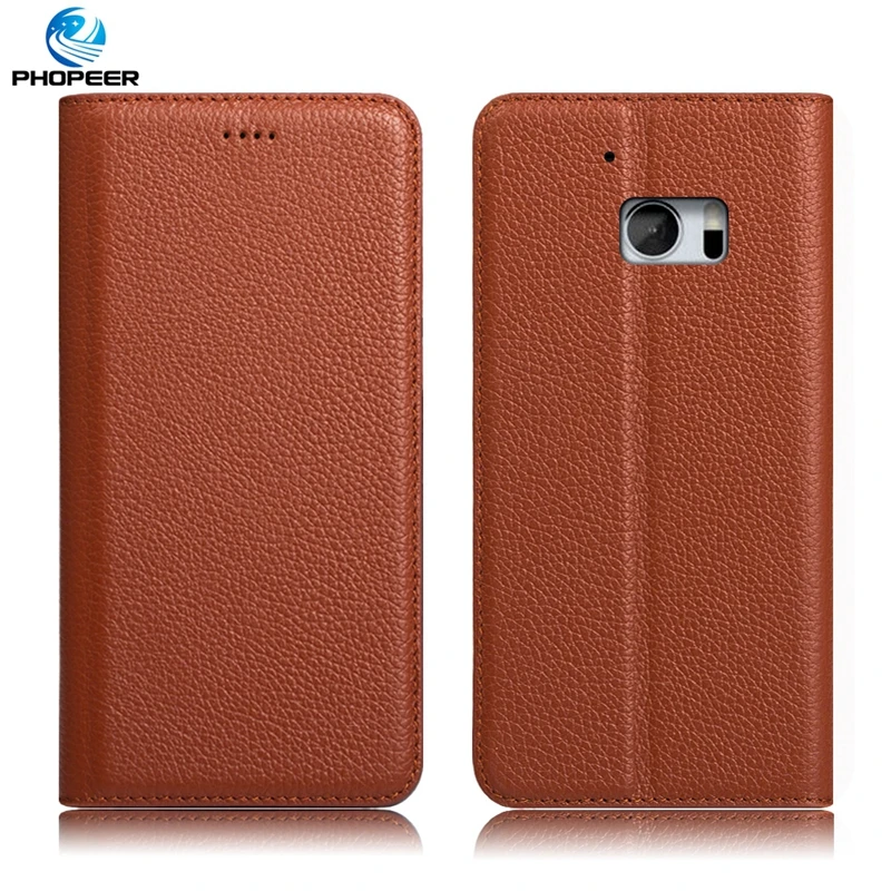 Original PHOPEER Luxury Genuine Leather Case For HTC One M10 Mobile ...
