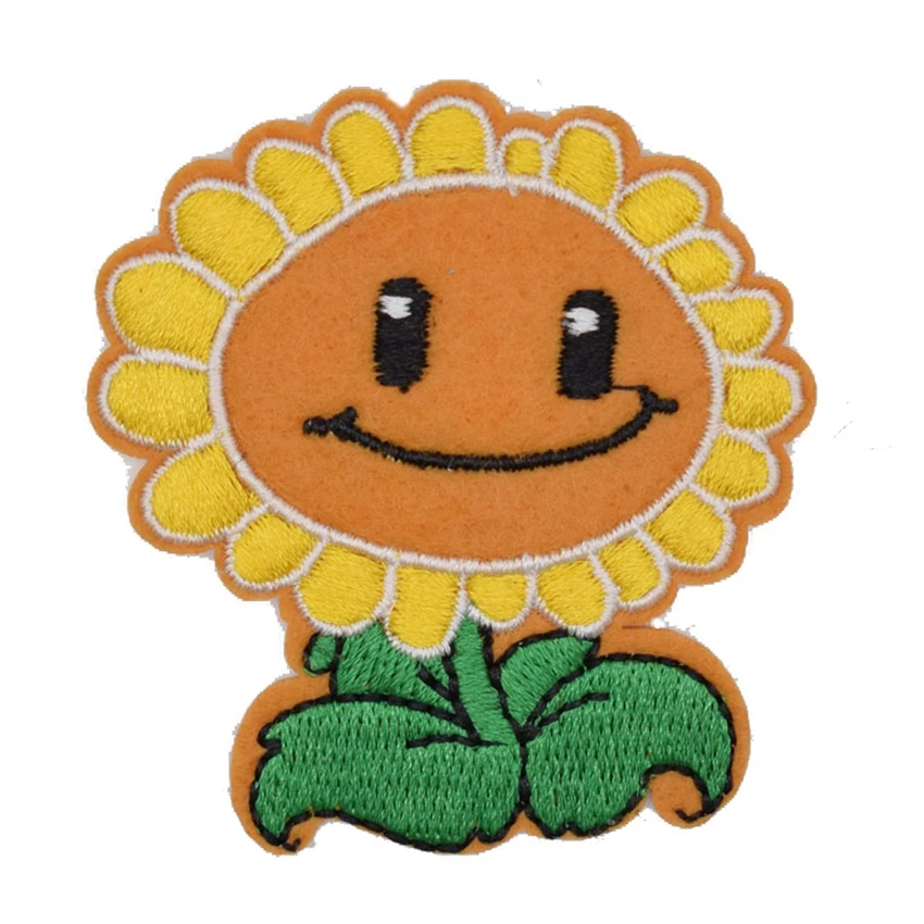 Sun FLowers Sunflower FULL Embroidered Patches Yellow Green Iron On ...