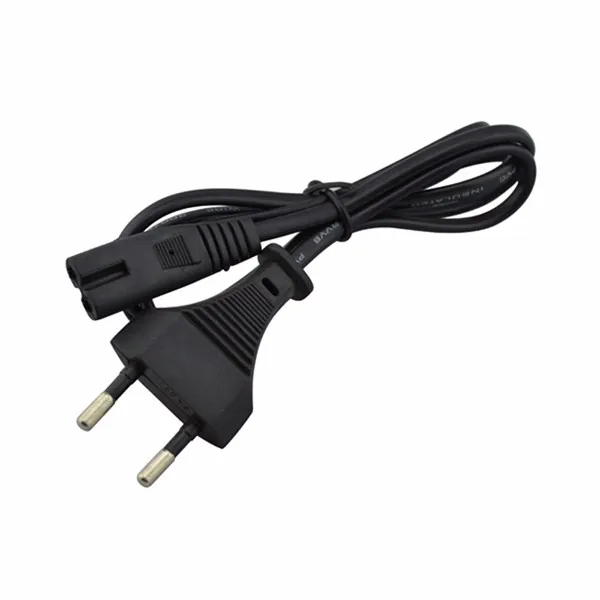 For PS2 for PS3 slim EU plug 2 Prong Port AC power cable cord for Sony Playstion 4 Console Power Supply for xbox EU