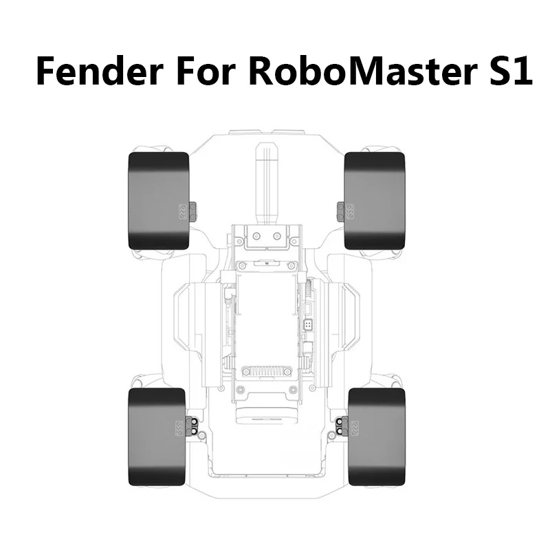 DJI RoboMaster S1 Aluminum Alloy Wheel Fenders CNC Protect Parts ...
