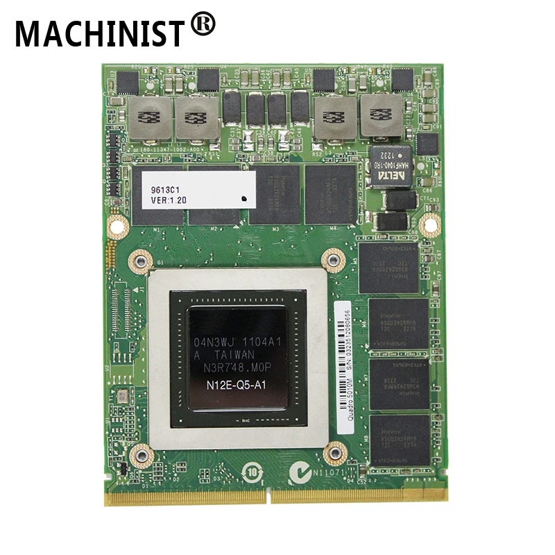 Nova nvidia quadro 5010m 4g placa gráfica de vídeo gpu gddr5 para dell ...