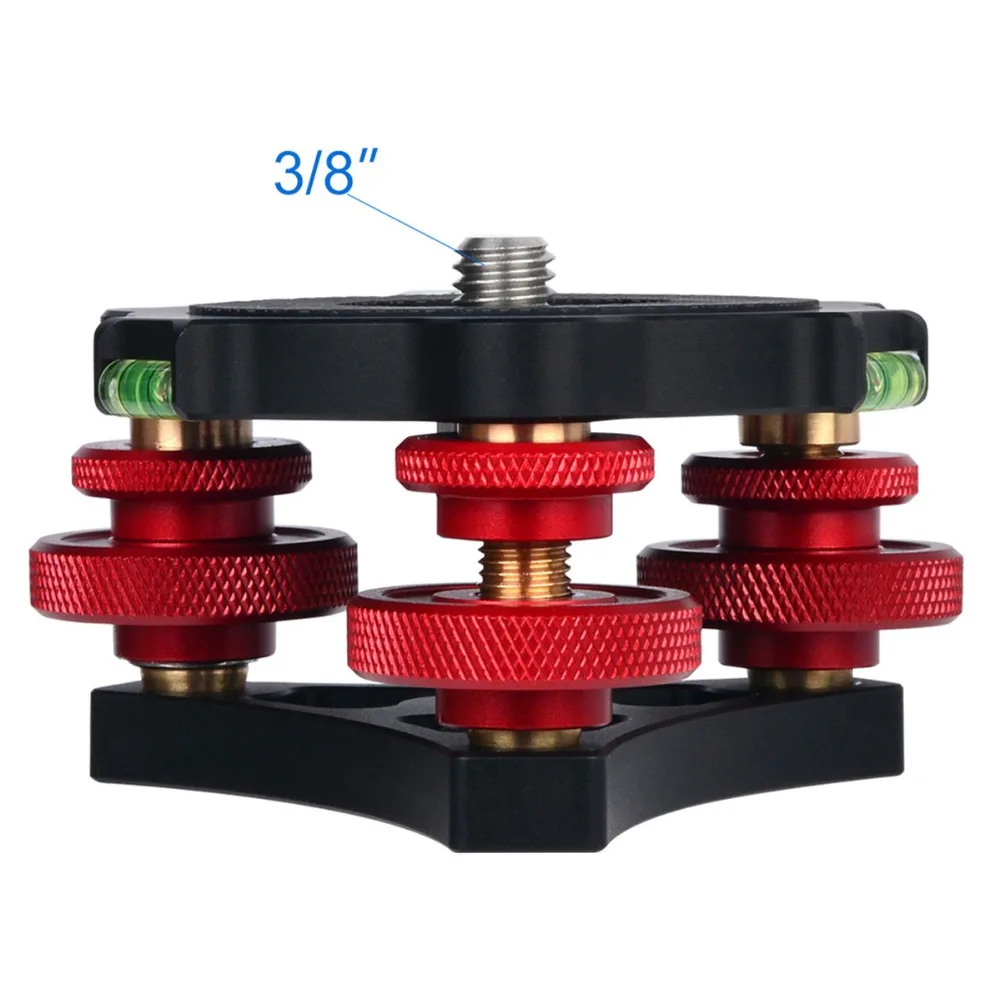 Tri wheel Precision Leveler Tripod Leveling Base Leveler Adjusting ...