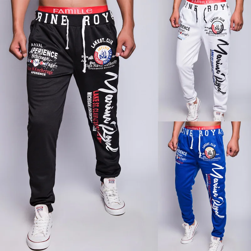 2015-New-Brand-100-Cotton-Mens-Sweat-Pants-Men-Letters-printing ...