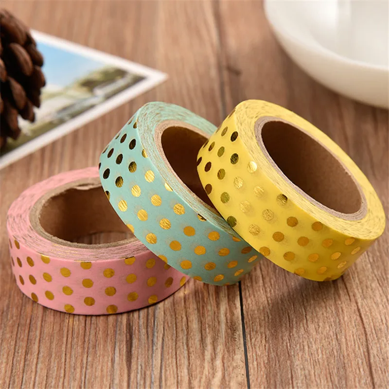 Japanese Striped Gold Foil Adhesive Washi Tape Washitape Wash Papeleria ...