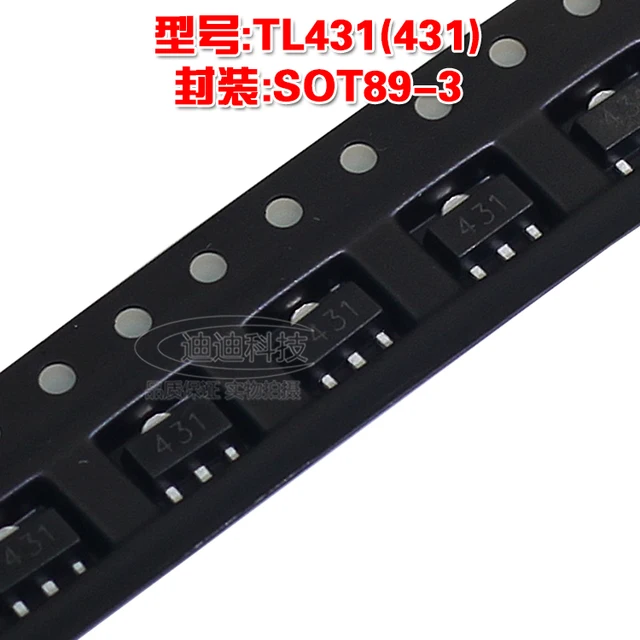 New TL431 SOT89 3 Silkscreen 431 0.1A 2.5V 36V Chip Regulator ...