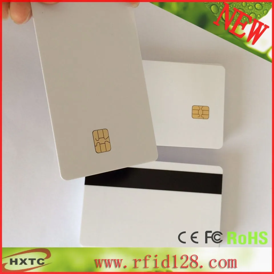 200PCS/Lot Printable Contact PVC Blank Card Sle4442 Chip with Hi Co ...