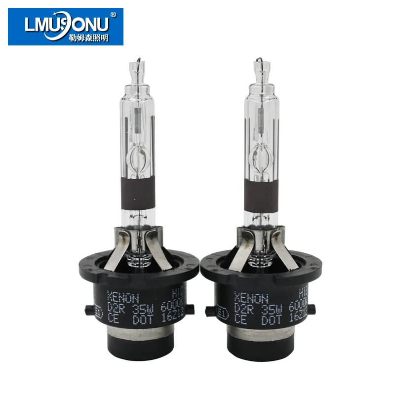 LMUSONU 1 Pair 12V 35W D2R Xenon Bulb Metal Holder Xenon D2R 4300k HID ...