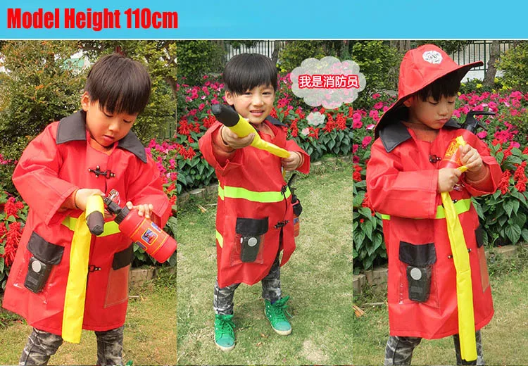 Top Sale Cosplay Fireman Costume For Kids Sam Firefighter Policeman ...