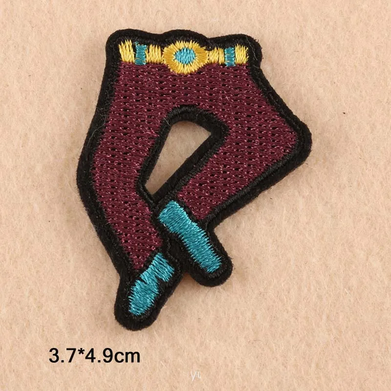 Dancing Pants Iron On Patch Embroidered Embroidery Clothes Patch For ...