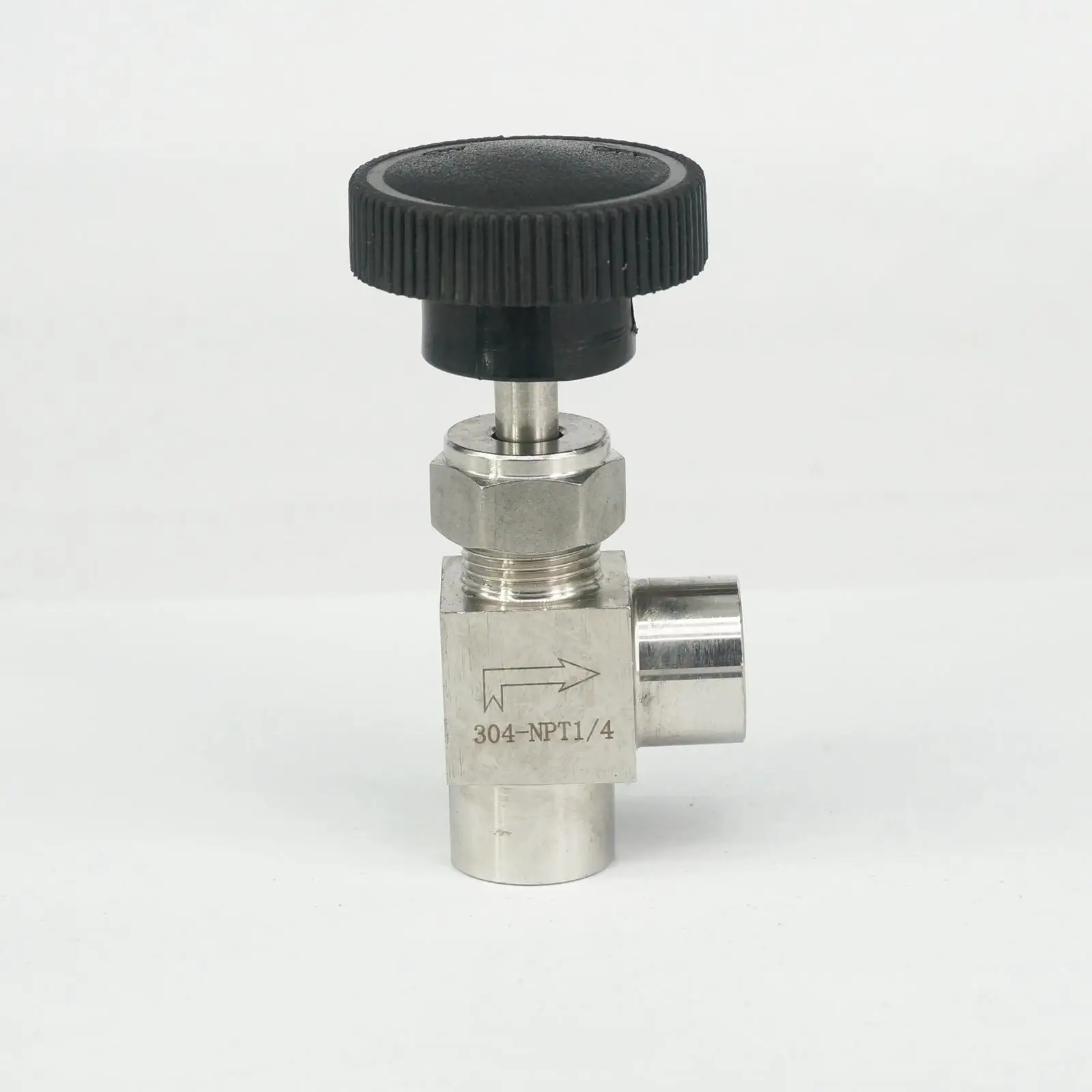 1/4" Npt Female Elbow Needle Valve 304 Stainless Steel Flow Control ...