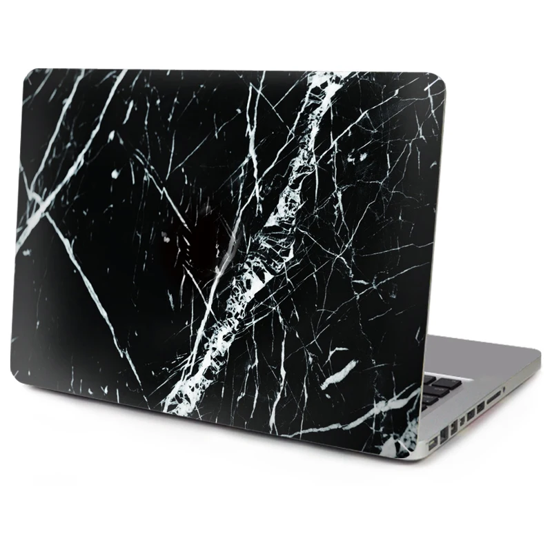 Hot Sale Black Marble Grain Pattern Top Vinyl Decal Front Laptop Skin ...