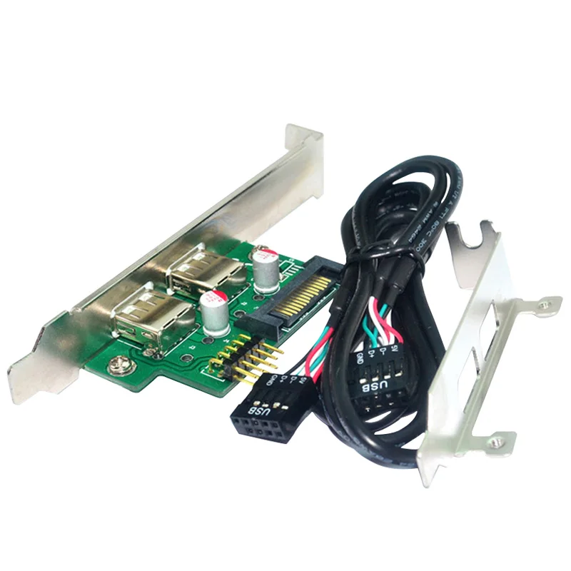 Desktop Board 9pin to USB2.0 adapter slot expansion card usb2.0 with ...