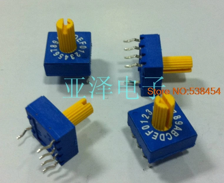 2PCS 16 position rotary switch 0 F Rotary DIP switch Coding switch 4: 1 ...