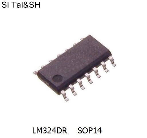Free shipping 10pcs/lot LM324DR LM324 324 SMT SOP 14 amplifier chip ...