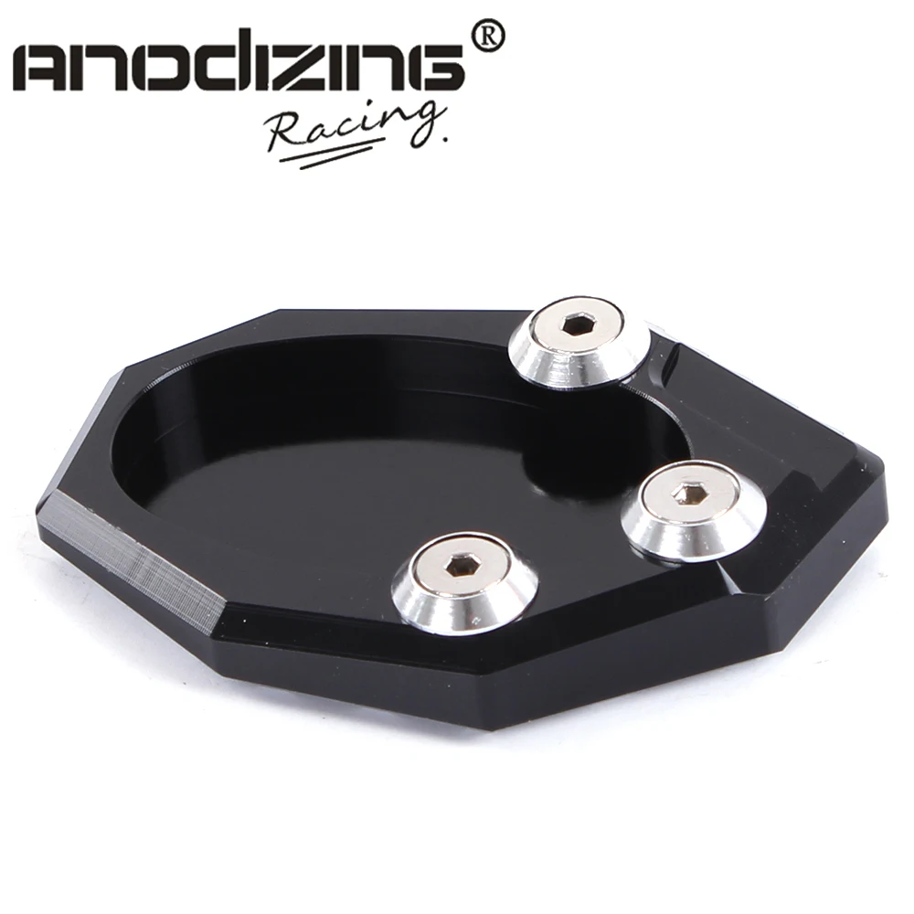 Cnc Aluminum Motorcycle Side Stand Pad Enlargement Plate Kickstand